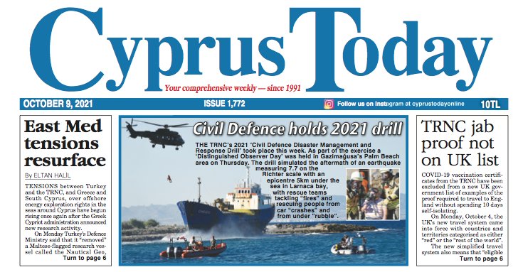 Cyprus Today October 9, 2021 PDFs - Cyprus Today Online